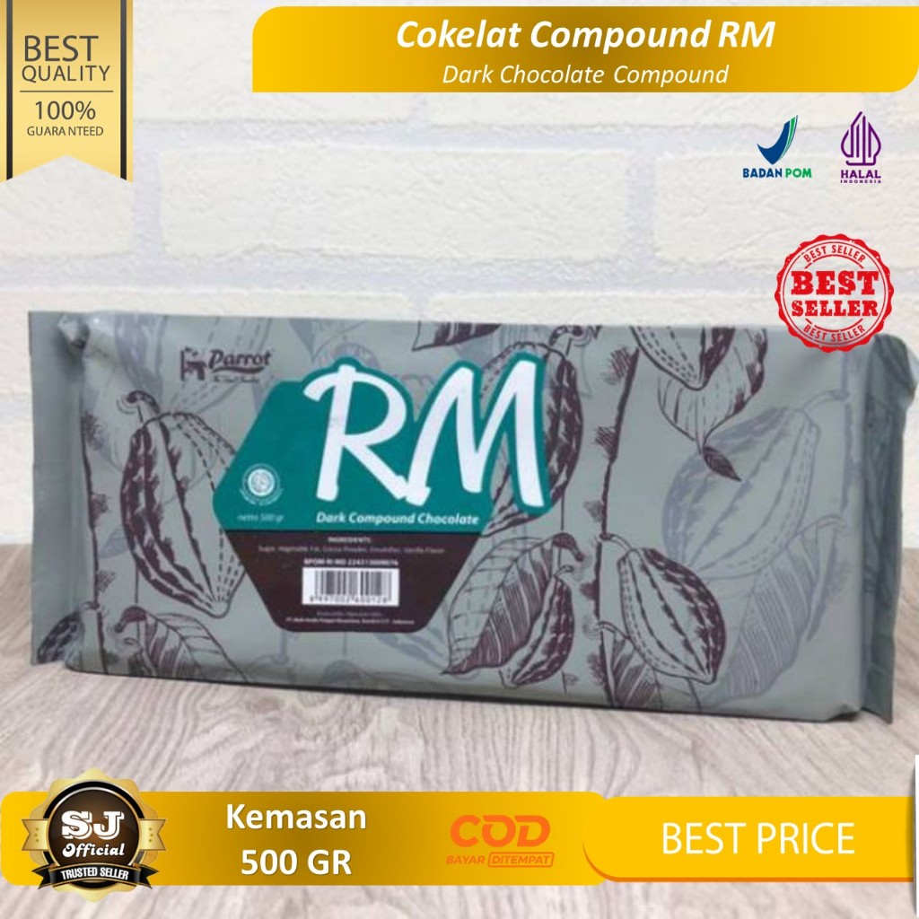 Jual Coklat Batang RM 500gr / Cokelat Blok RM / Dark Chocolate Compound ...