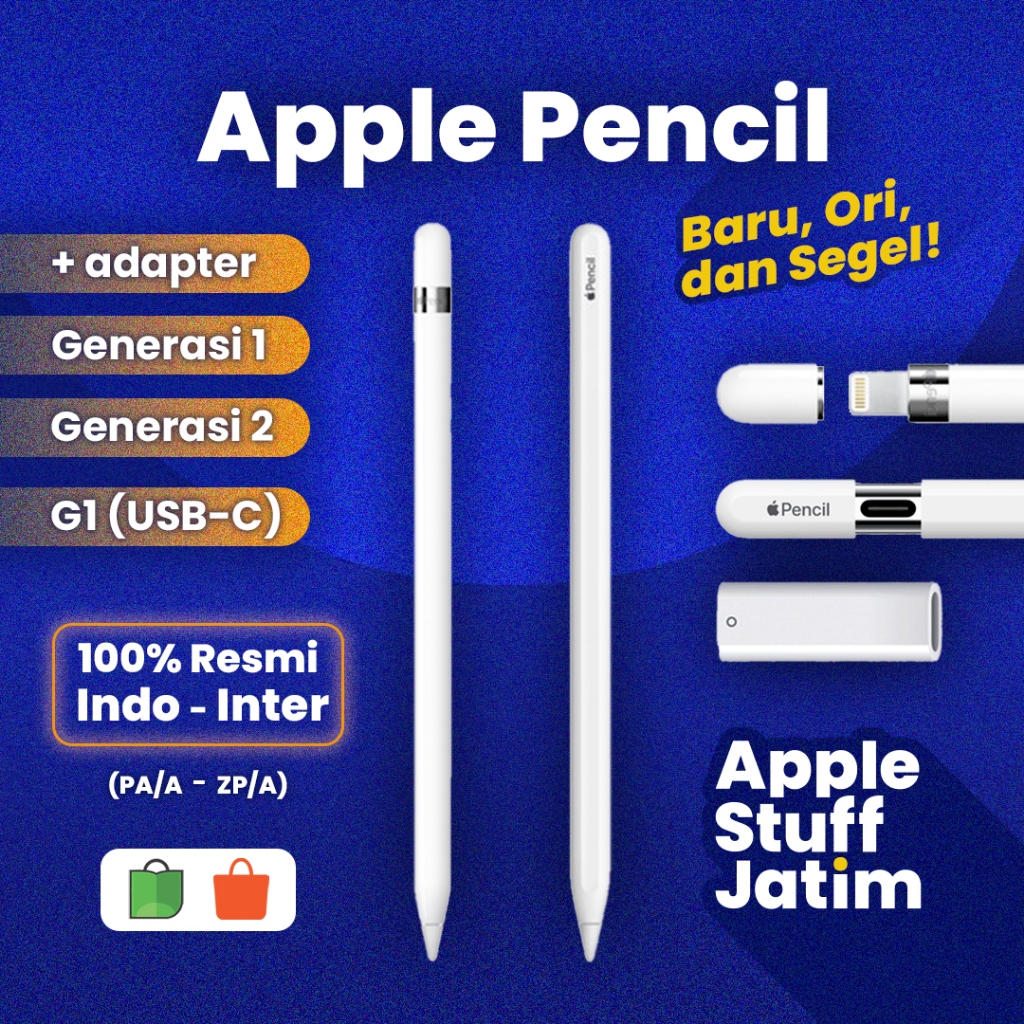 Jual ASJ-Apple Pencil Generasi 1 & Generasi 2 Original Stylus Pen Gen 1 ...