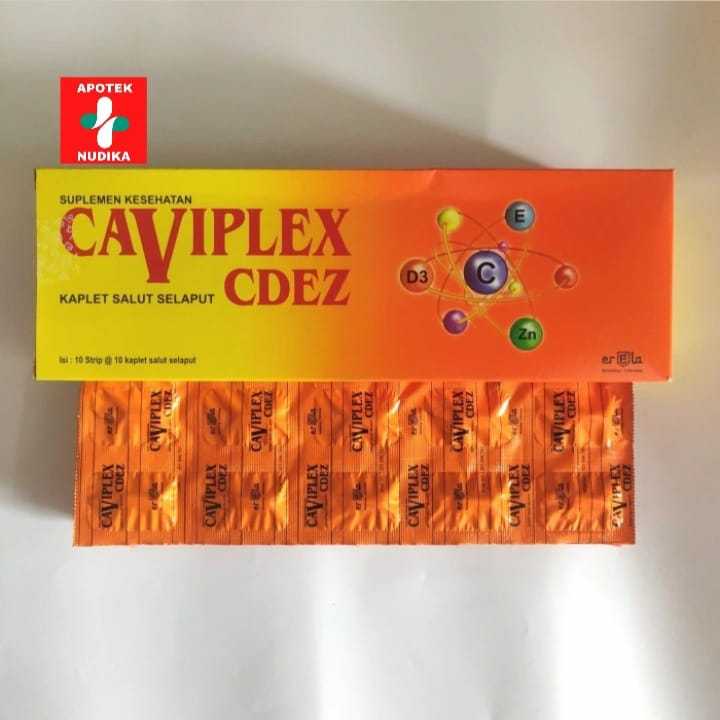 Jual CAVIPLEX CDEZ Tablet STRIP Isi 10tab - Multivitamin Zink Zinc ...