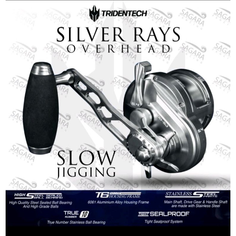 Jual REEL OVER HEAD TRIDENTEC SILVER RAY TERBARU | Shopee Indonesia