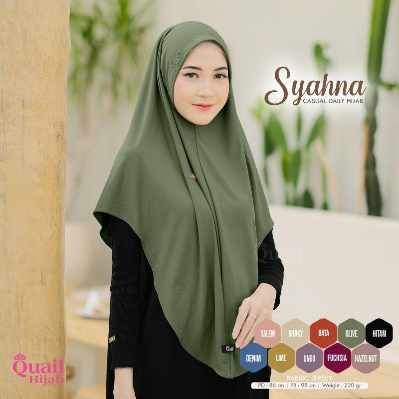 Jual SYAHNA HIJAB INSTAN ORIGINAL QUAIL HIJAB | JILBAB SYARI INSTAN | JILBAB QUAIL | ORIGINAL ...