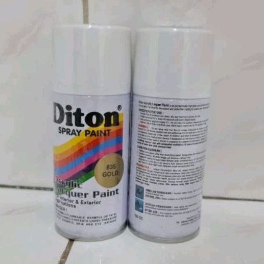 Jual DITON Cat Semprot 150cc 835 Gold Spray Paint Emas Pilok Pilox ...