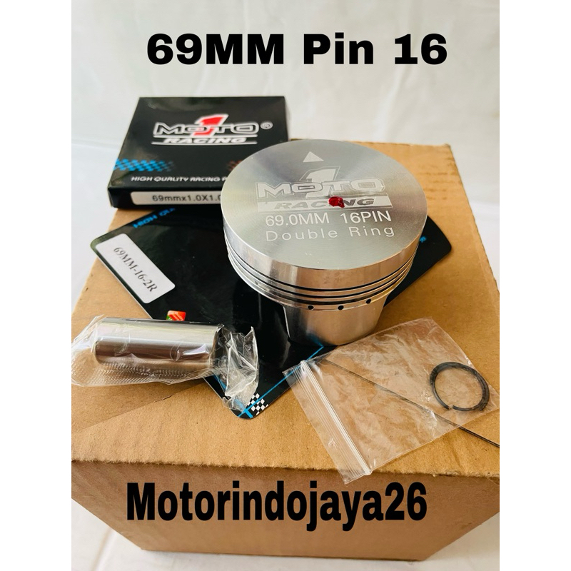 Jual Piston Kit Moto1 Racing 69MM pin 16 Satria Fu 150 mentahan | Shopee Indonesia
