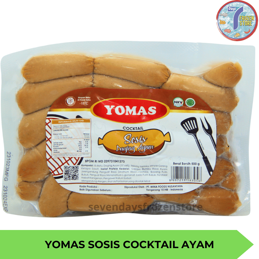 Jual Yomas Sosis Daging Ayam Cocktail Breakfast 500 gr | Shopee Indonesia