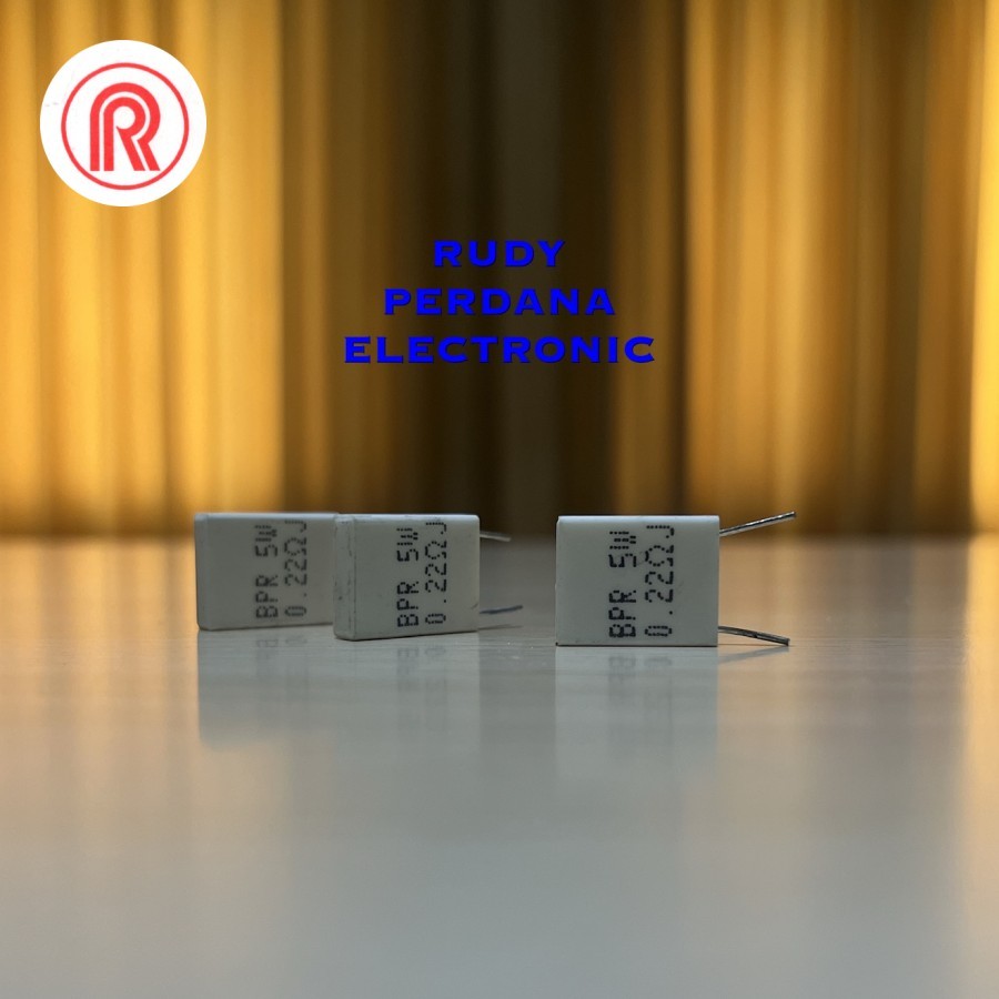 Jual RESISTOR 5 WATT 5W 0.22OHM 0.22 OHM Ω 0.22R NOBLE FLAT BERDIRI GEPENG | Shopee Indonesia