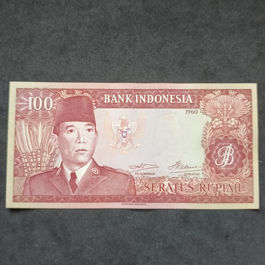 Jual Uang Kuno 100 Rupiah Seri Sukarno 1960 UNC Replacement Seri X ...