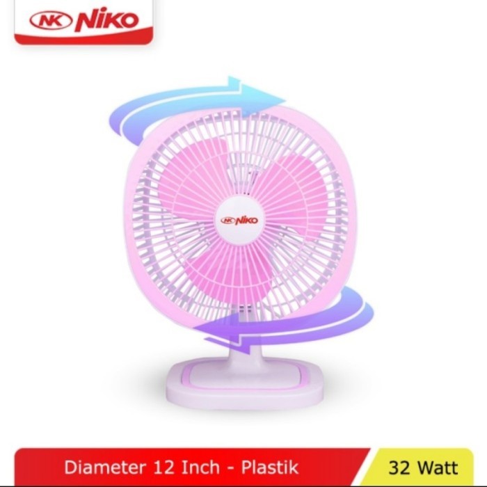 Jual NIKO Kipas Angin Meja / Desk Fan 12 Inch NKD 1201 | Shopee Indonesia