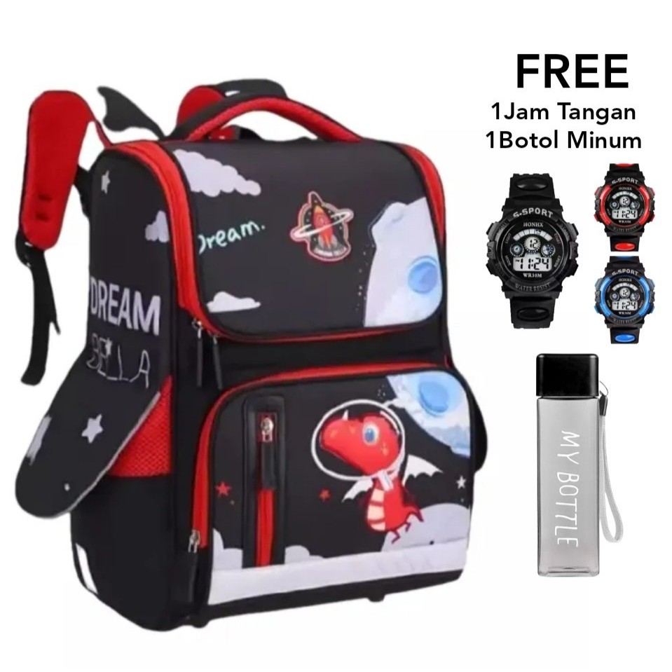 Jual GDM - TAS SEKOLAH PREMIUM KAPASITAS BESAR ANAK SD SMP RANSEL ANAK LAKI LAKI MOTIF ASTRONOT ...