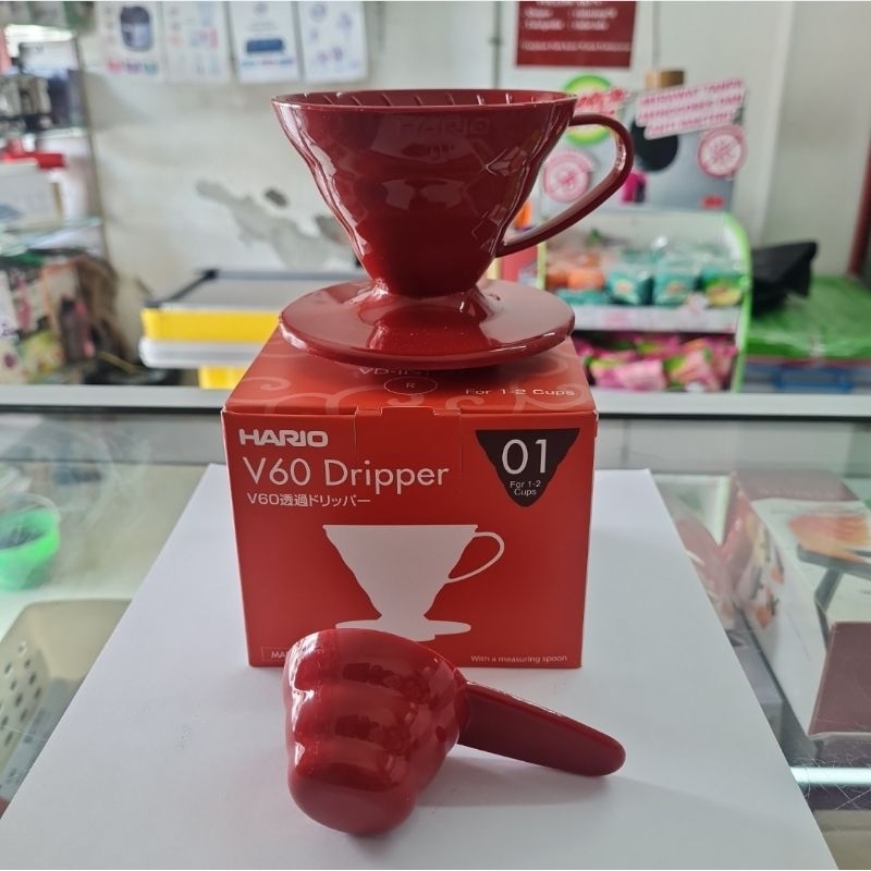 Jual VD-INT-01R V60 Dripper for 1-2 cups Hario, Japan, w/measuring ...