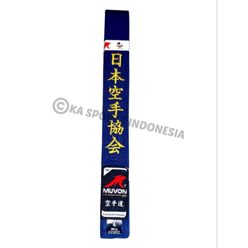 Jual Sabuk Karate Tingkatan Biru Bordir PRO SERIES Muvon Original ...