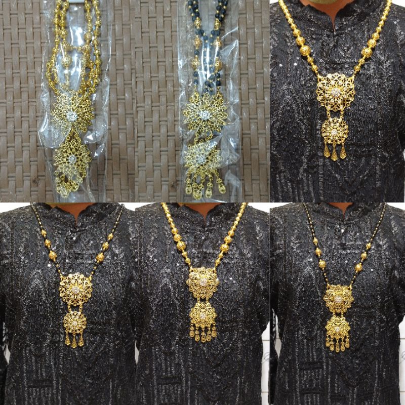 Jual GROSIR KALUNG BROS SUSUN DUA KOLARA PESTA WARNA GOLD EMAS PUTIH ...