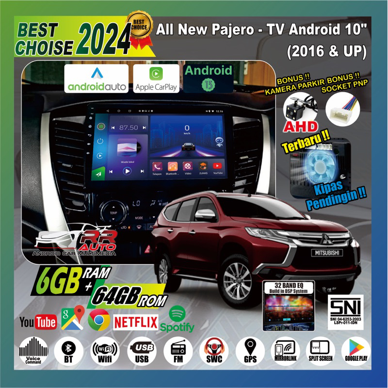 Jual All New Pajero | 6gb+64gb Headunit Android OS13,Apple Carplay ...