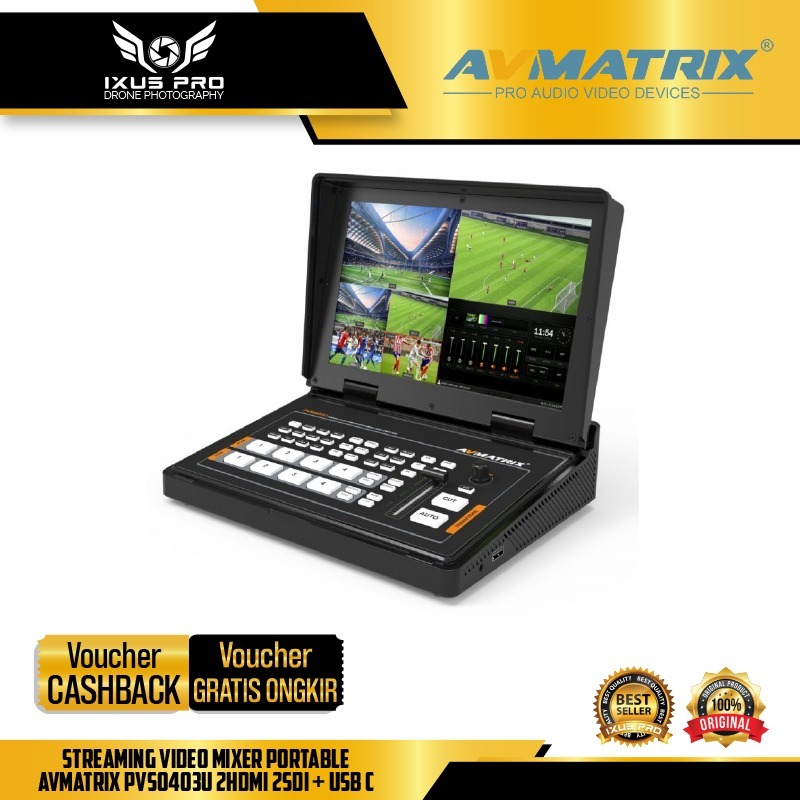 Jual Streaming Video Mixer Portable AVMATRIX PVS0403U 2HDMI 2SDI + USB ...