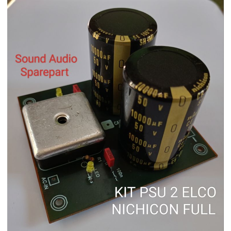 Jual KIT PSU POWER SUPLY 2 ELCO 10.000 UF - 50 VOLT NICHICON FULL / KIT ...