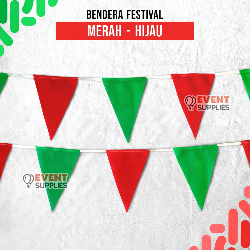 Jual Bendera Segitiga Kain Festival Natal Merry Chrismast Bunting Flag ...