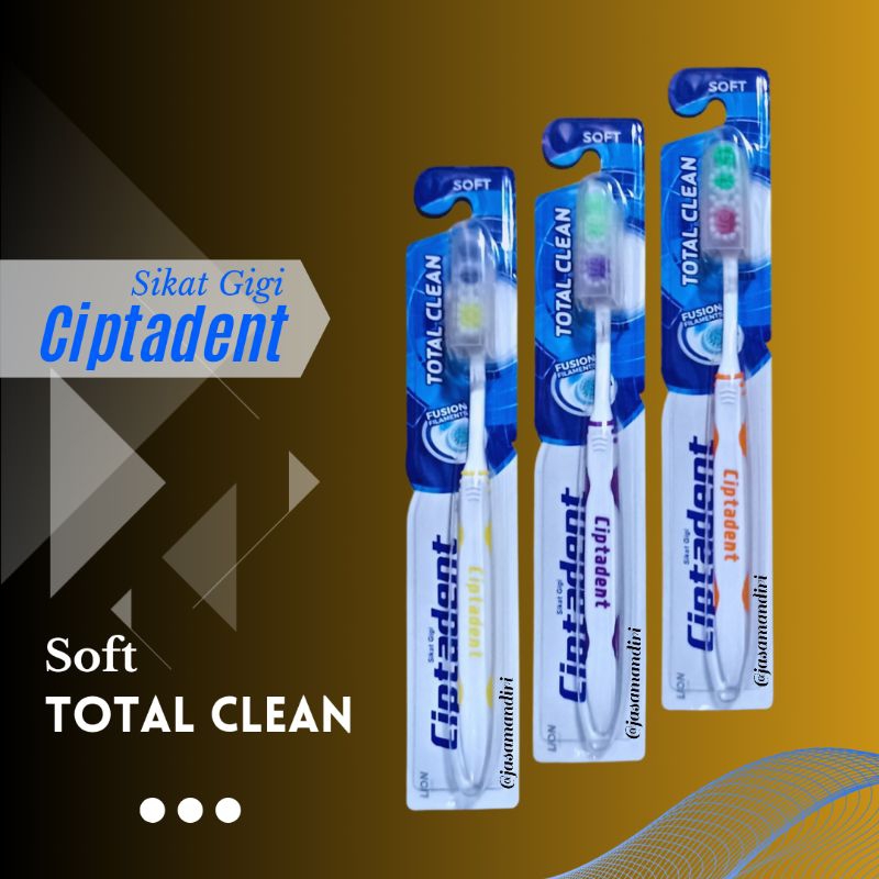 Jual Sikat Gigi Ciptadent Total Clean Soft | Shopee Indonesia