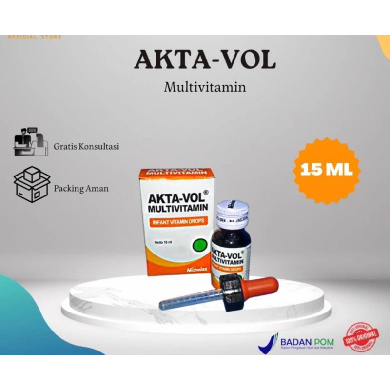 Jual Aktavol drop 15 ml ( multivitamin lengkap bayi ) | Shopee Indonesia