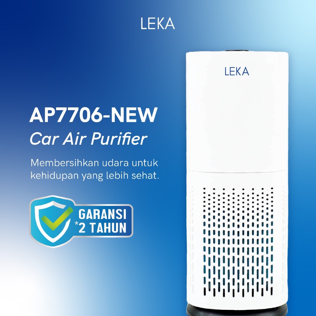 Jual LEKA AP7706 Car Air Purifier - Mini Portable HEPA Filter UV-C Ion ...