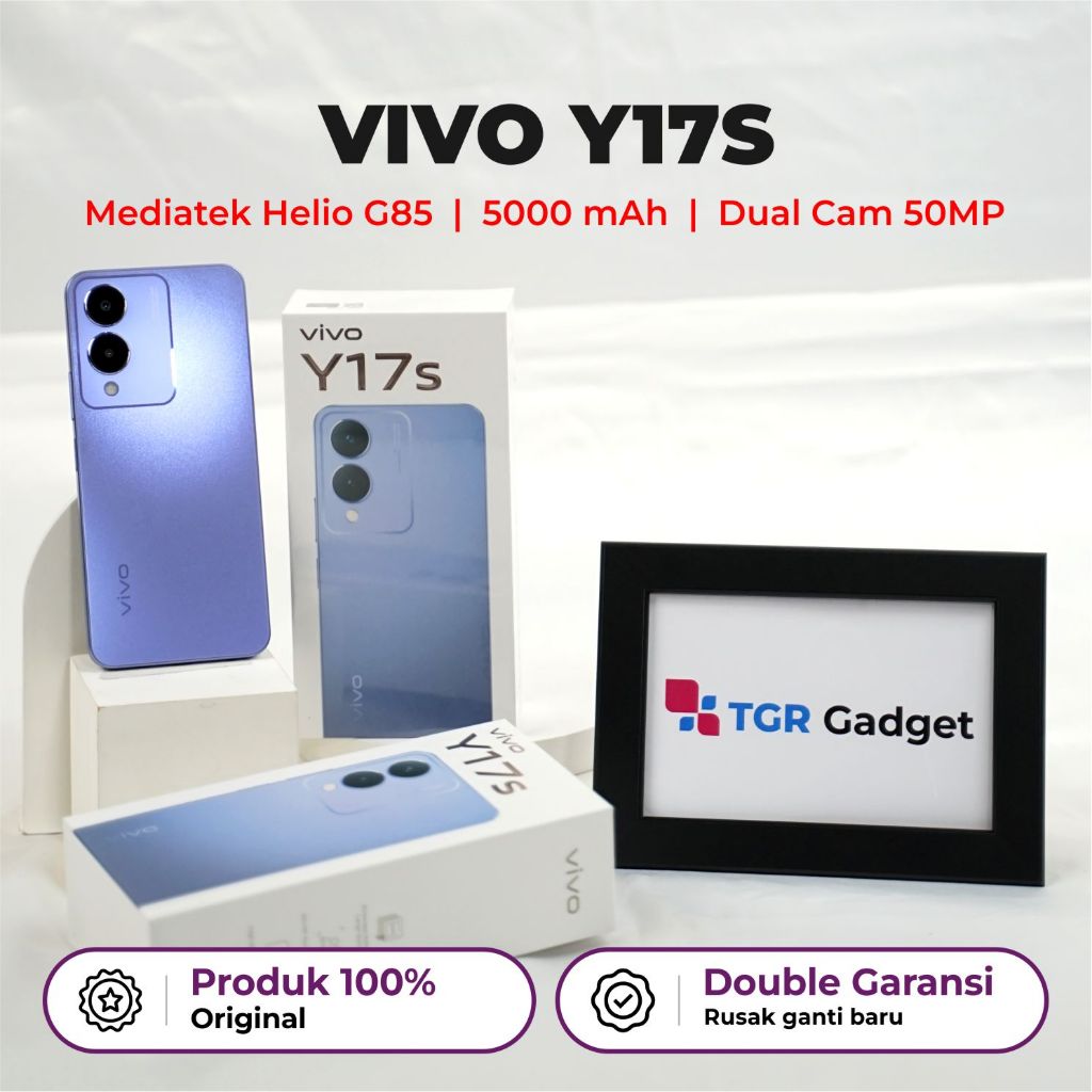 Jual Vivo Y17S 6/128GB [+6GB Extended RAM] Garansi Resmi Indonesia 1 Tahun | Shopee Indonesia
