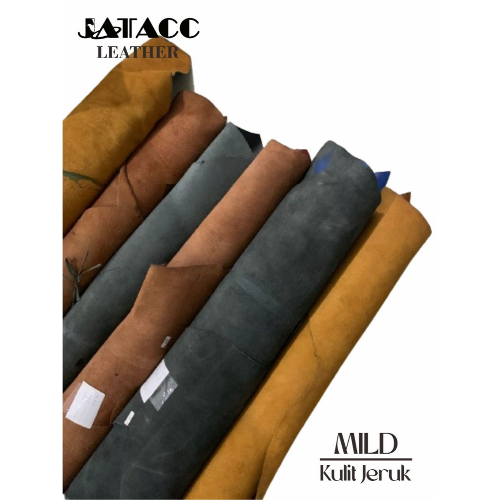 Jual Bahan Kulit Sapi Lembaran Milled Kulit Jeruk Leather Sheet ...
