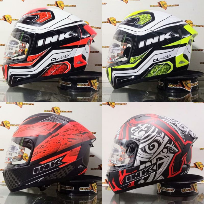 Jual HELM INK CL MAX MOTIF FULL FACE 100%ORIGINAL | Shopee Indonesia