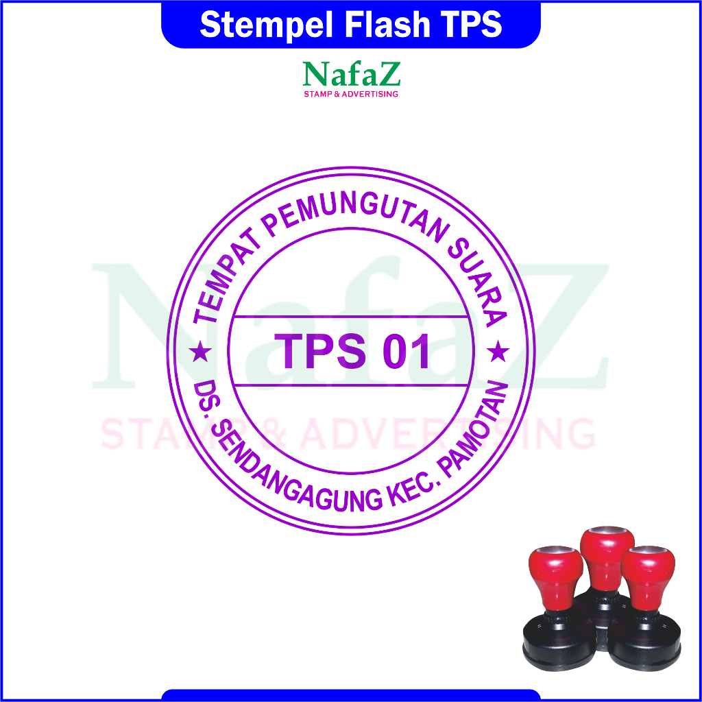 Jual Stempel Pemilu Free tinta botol 5 ml, Stempel Kartu Suara, Stempel TPS, Stempel PPS ...
