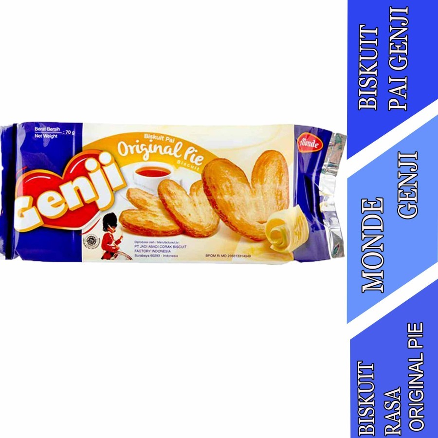 Jual Biskuit Rasa Original - Monde Genji - Biskuit Pie Genji - 70gr ... Jual Biskuit Rasa Original - Monde Genji - Biskuit Pie Genji - 70gr ...