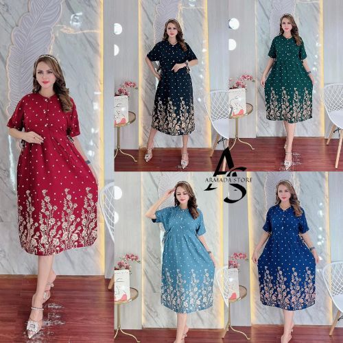 Jual Daster Wanita Terbaru Motif CHIBI NEW - Midi DRESS Rayon premium ...