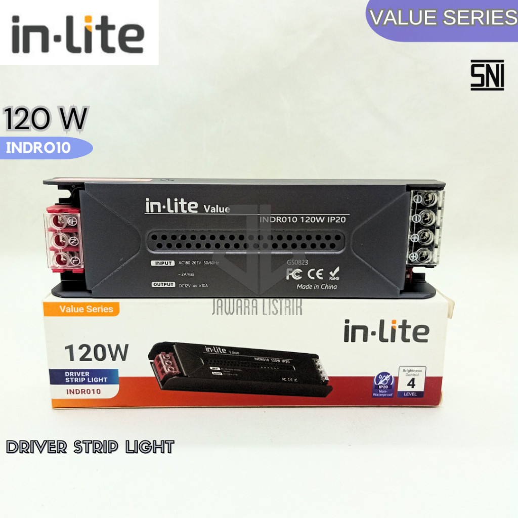 Jual IN-LITE INLITE POWER SUPPLY VALUE SERIES IN-LITE INDR010 60 WATT ...