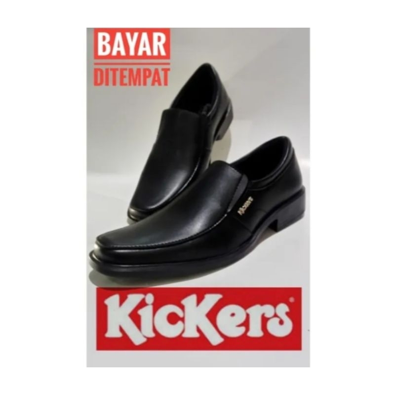Jual Sepatu Kantor Pria Kickers Pantofel Formal Kerja Dinas Pesta Kulit ...