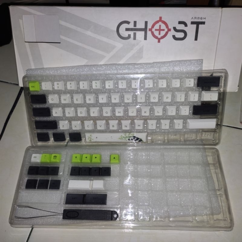 Jual (NEGO) Keycaps Paradox Gaming Ghost Panda Edition Pbt 64/65/68 ...