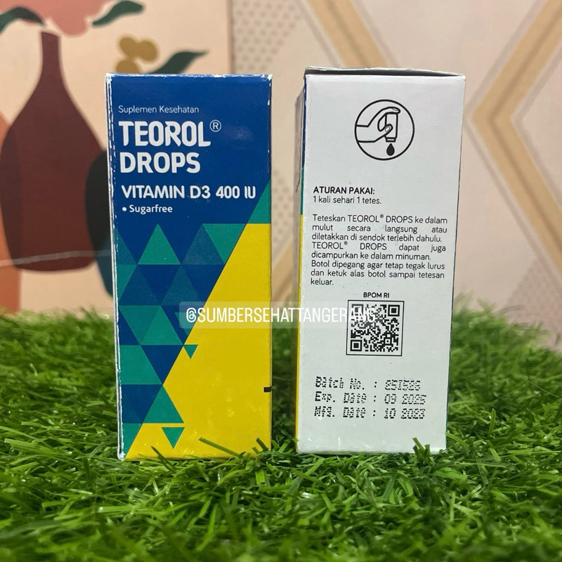 Jual Teorol Drop 12,5ml Vitamin D3 tetes 400 IU | Shopee Indonesia