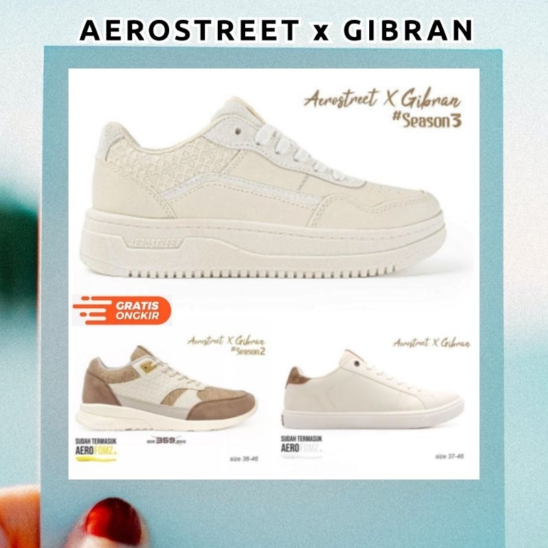 Jual Aerostreet x Gibran season 1 2 3 original / Sepatu sneaker pria ...