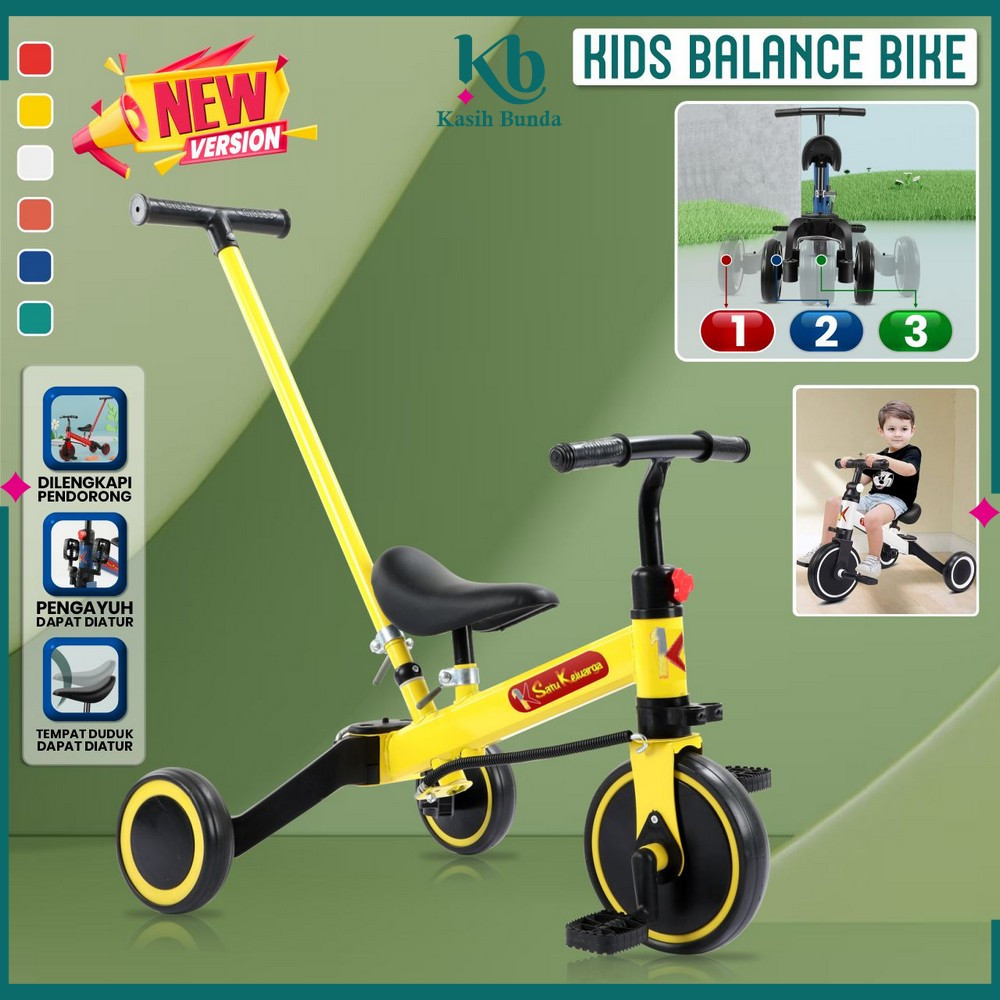 Jual Mainan Sepeda Anak Roda 3 Push Bike 2in1 Sepeda Keseimbangan Anak ...