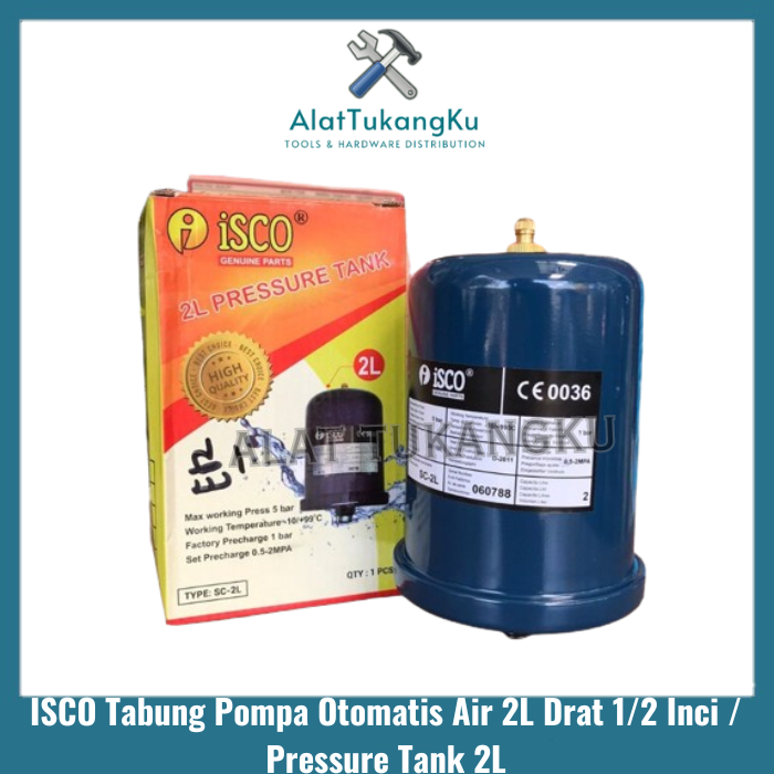 Jual Isco Tabung pompa air 2L besi otomatis Pressure tank / Isco ...