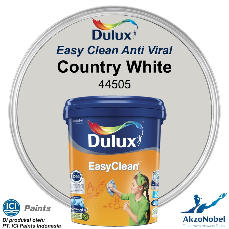 Jual CAT DULUX EASY CLEAN 2.5 LT - COUNTRY WHITE 44505 | Shopee Indonesia