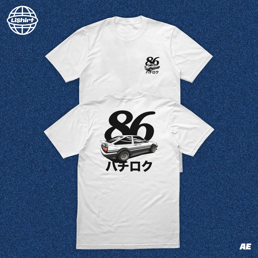 Jual Kaos Aesthetic - Kaos Anime - Kaos Estetik - Kaos Putih - AE86 ...