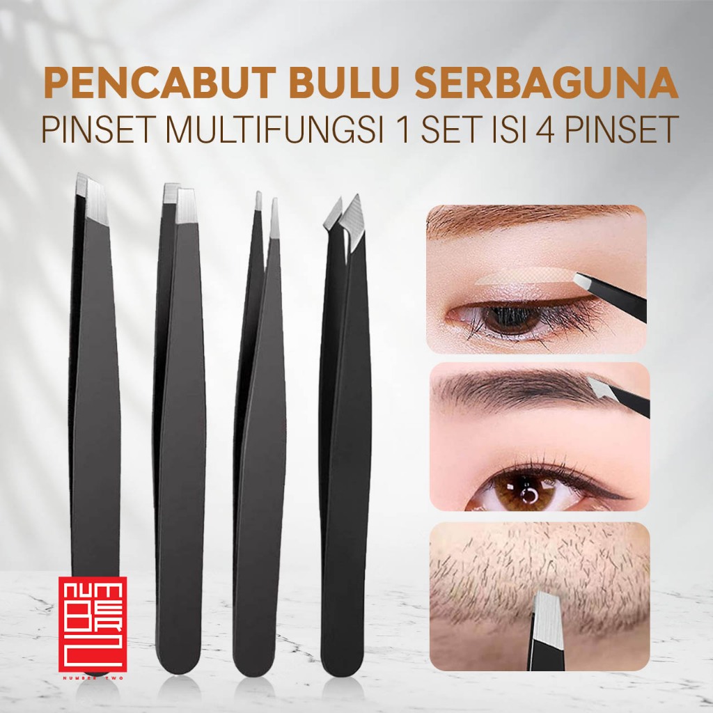 Jual Pinset set serbaguna ujung rucing lancip miring pencabut bulu alis ...
