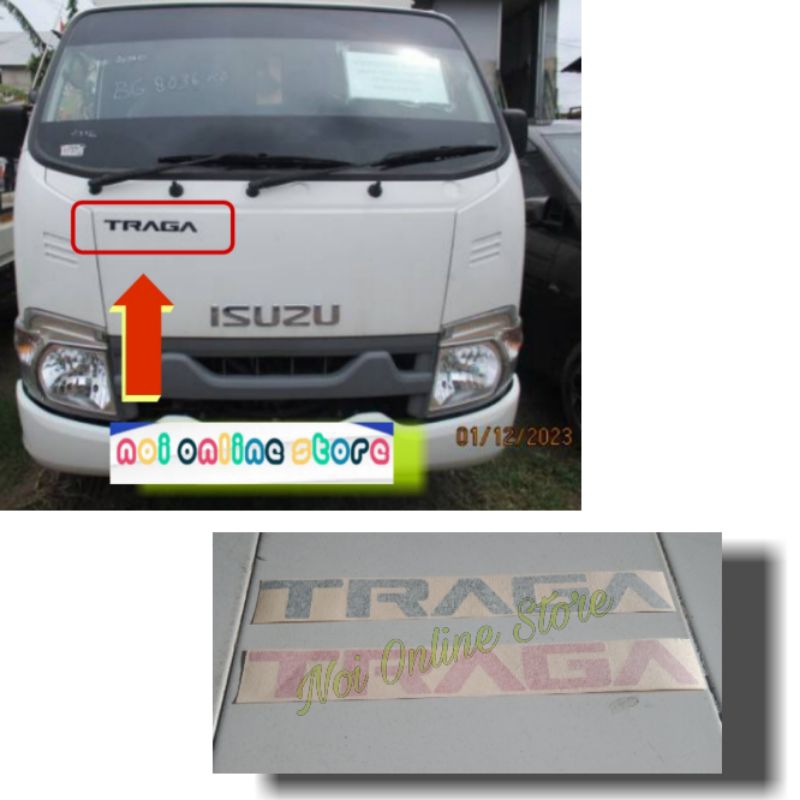 Jual Sticker tulisan TRAGA untuk Mobil Truk ISUZU TRAGA | Shopee Indonesia