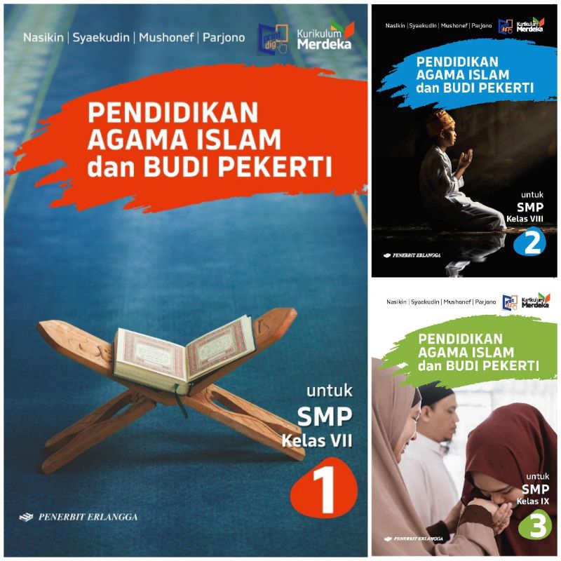 Jual BUKU PENDIDIKAN AGAMA ISLAM KELAS 7 8 9 SMP/MTs ERLANGGA KURIKULUM ...