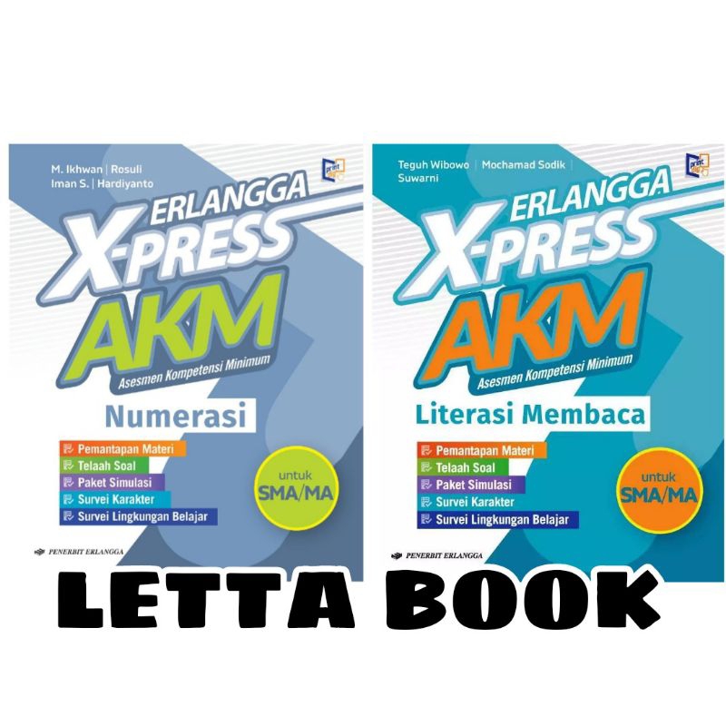 Jual BUKU ERLANGGA X-PRESS AKM LITERASI MEMBACA DAN NUMERASI UNTUK SMA/MA | Shopee Indonesia