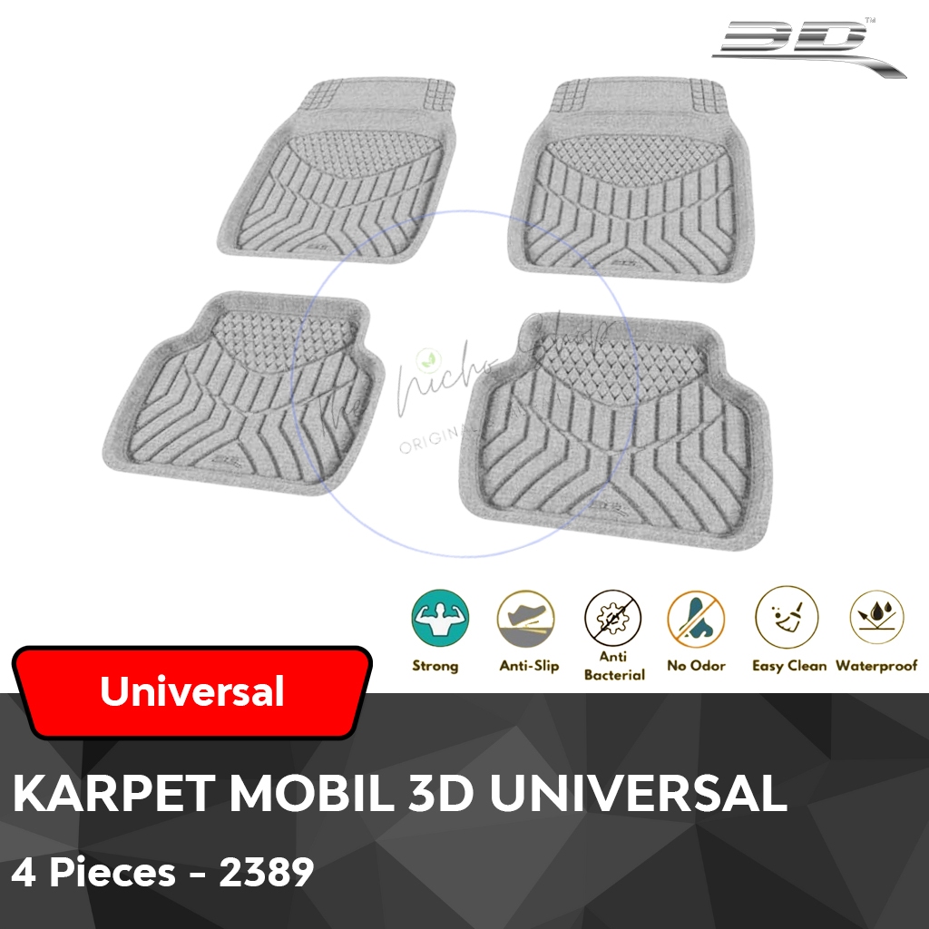 Jual Karpet Mobil Universal Fit 3D Mats Karpet Mobil Mangkok Universal ...