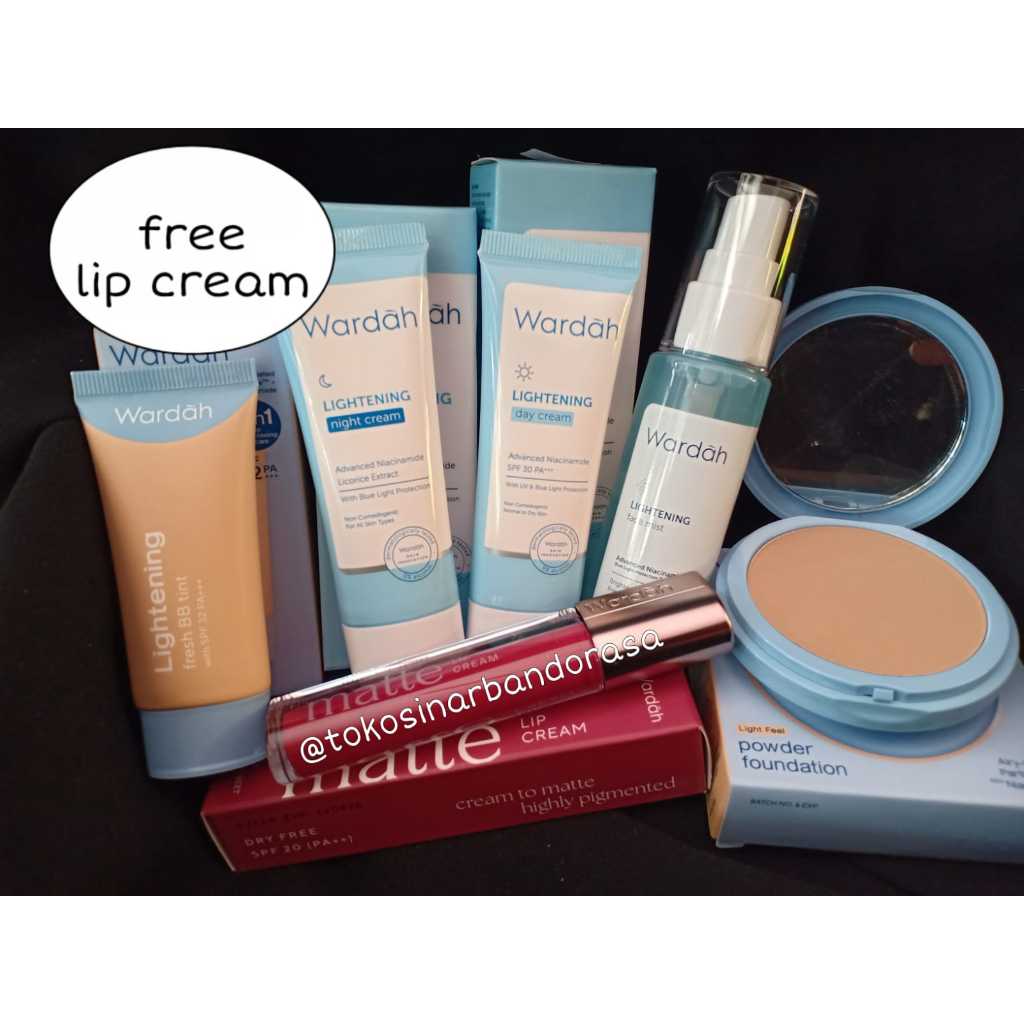 Jual PAKET WARDAH MAKEUP FREE LIPCREAM | Shopee Indonesia