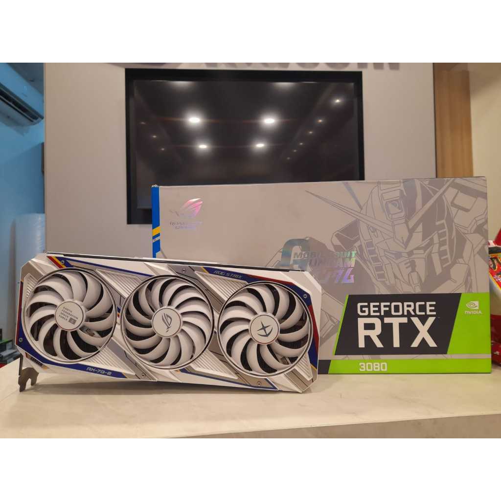 Jual Asus ROG Strix Gundam Edition GeForce RTX 3080 OC White 10GB ...