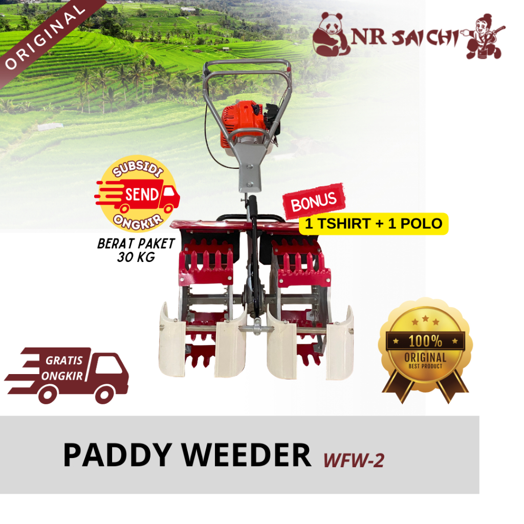 Jual Power Weeder Mesin Penyiang Gulma Padi Mesin Penyiang Padi WFW-2 | nrsaichi | Shopee Indonesia