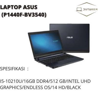 Jual LAPTOP ASUS P1440F-BV3540 (WARNA BLACK) | Shopee Indonesia