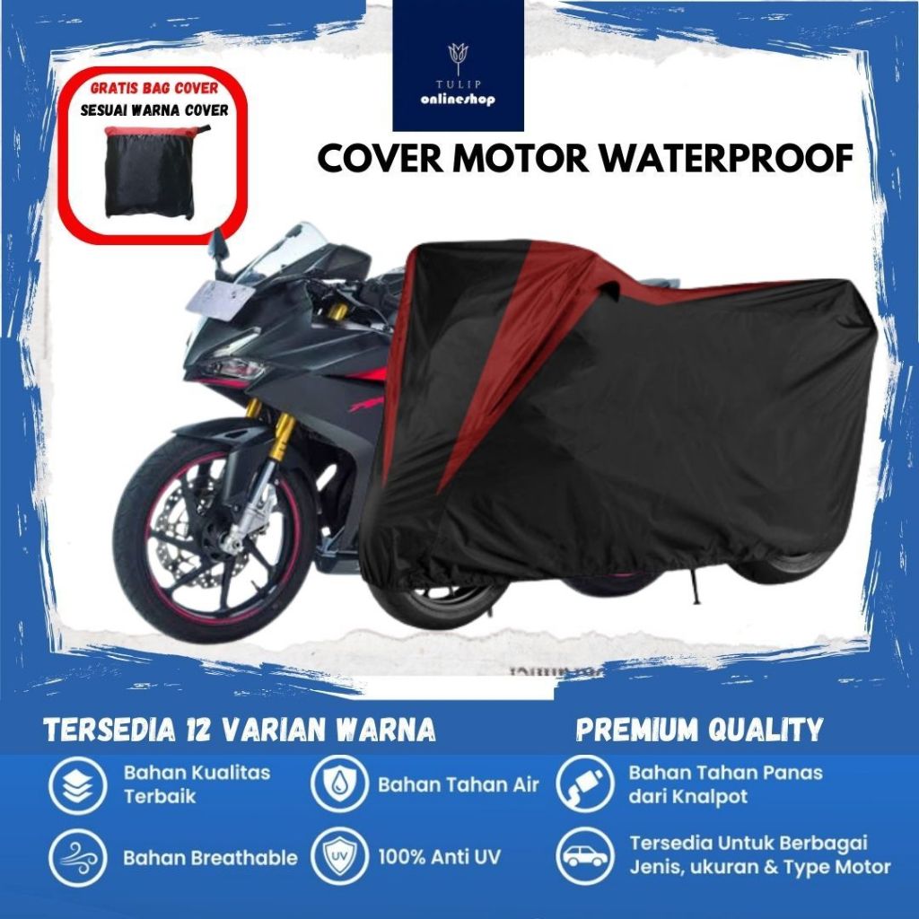Jual Tulip Cover Sepeda Motor Ninja RR R25 CBR Inazuma 250 Pulsar 200 ...