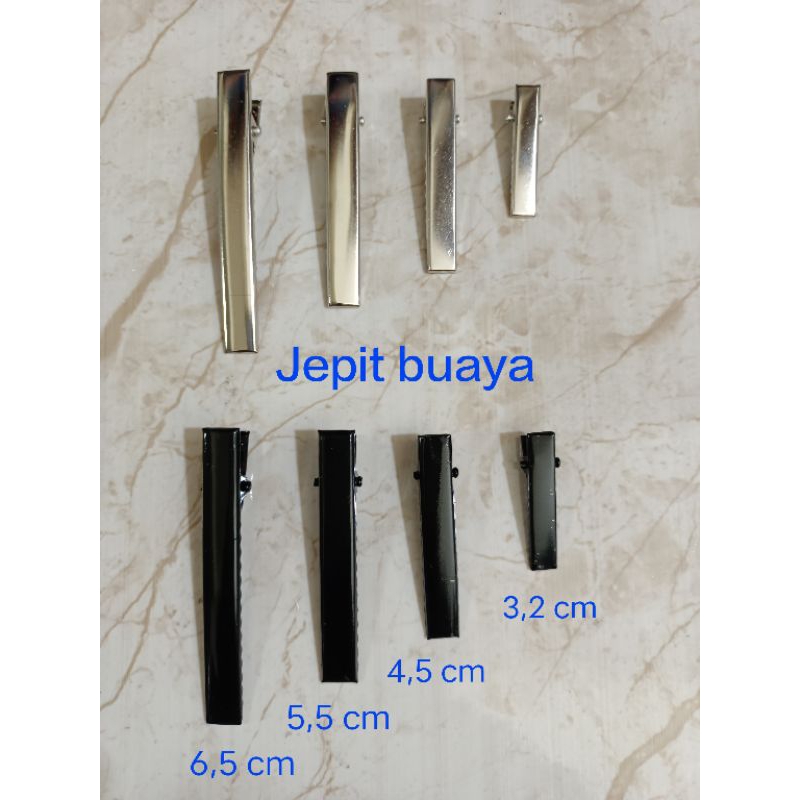 Jual Grosir Jepit buaya / jepit bebek / jepit otomatis murah 100 pcs ...