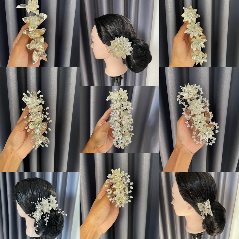 Jual semanggi bali warna silver / acc rambut/ hiasan sanggul | Shopee ...