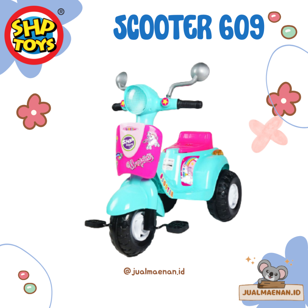 Jual Maenan Motor-Motoran Anak Roda Tiga Tricycle Scooter Scooter 609 ...